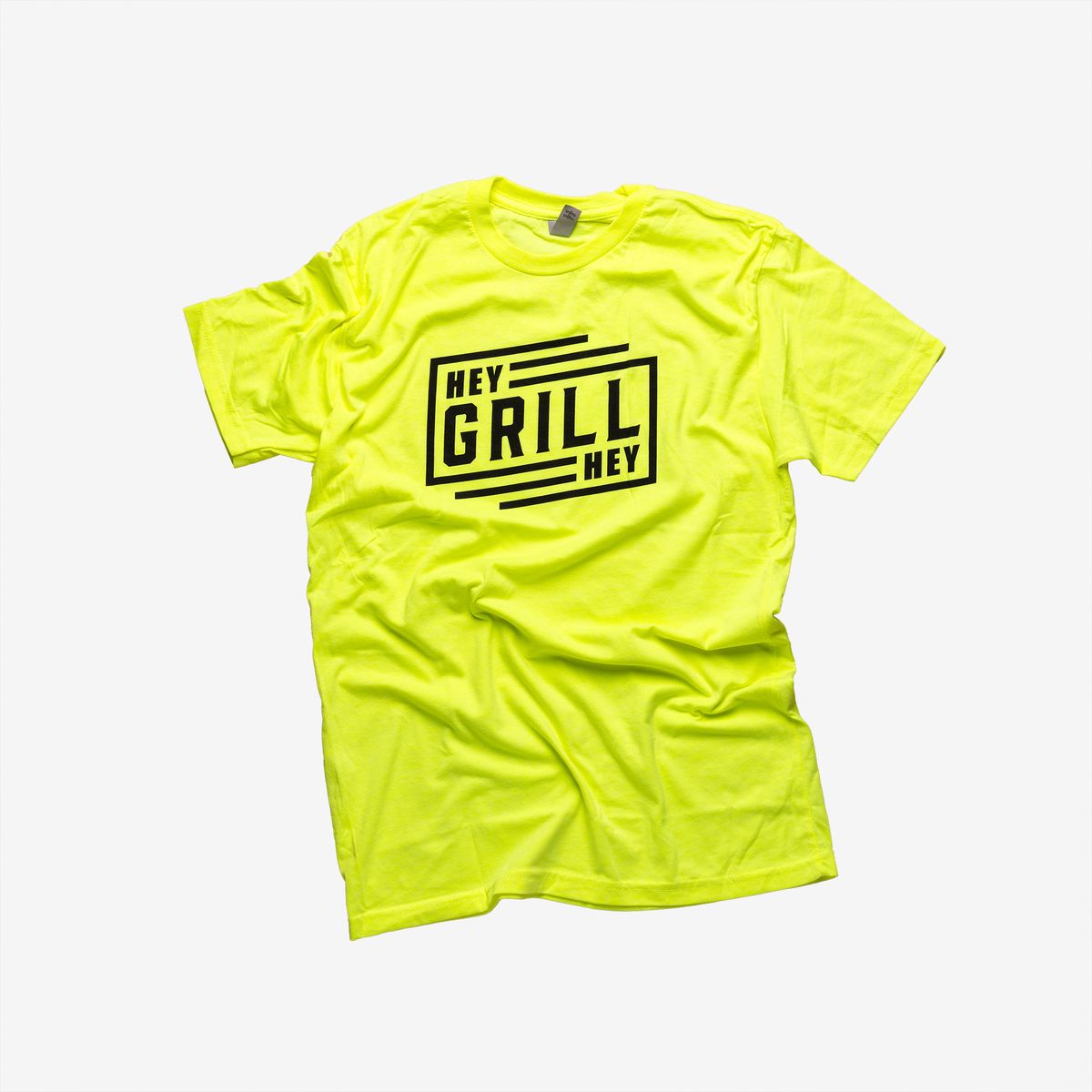 Neon Yellow Logo T-Shirt – Hey Grill Hey